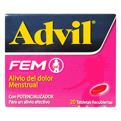Advil Fem 20 Tabletas – Droguerias Unisanar