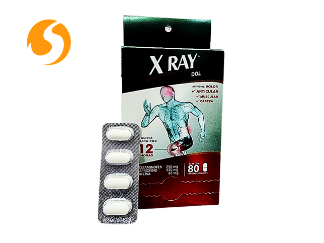 X RAY DOL 80 TABLETAS (NAPROXENO-ACETAMINOFEN-CAFEINA) – Droguerias ...