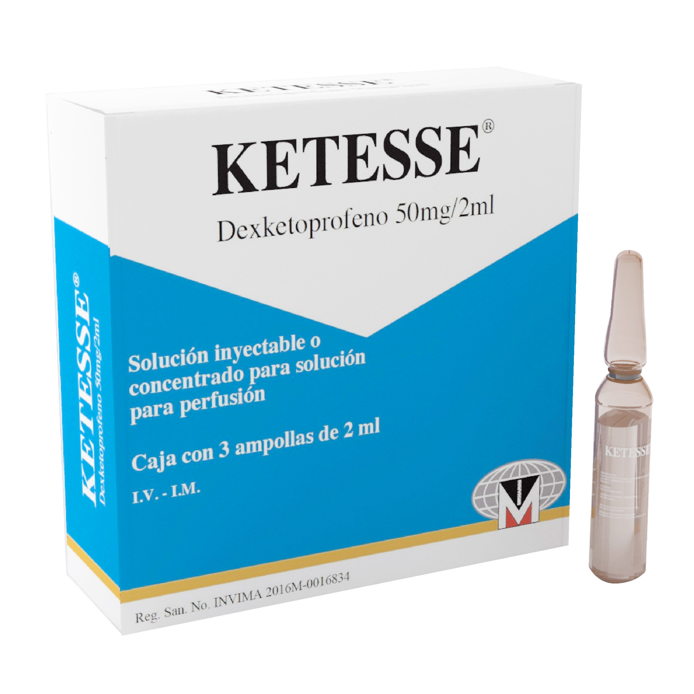 KETESSE 50 MG INYECTABLE 3 AMPOLLAS – Droguerias Unisanar
